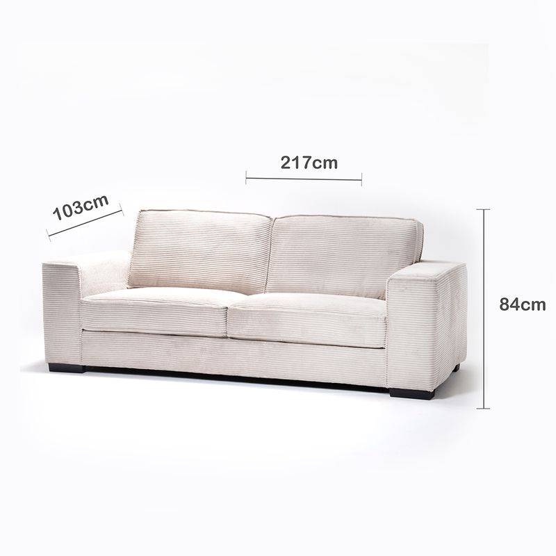 Sofá Duncan 3 Puestos Taupe