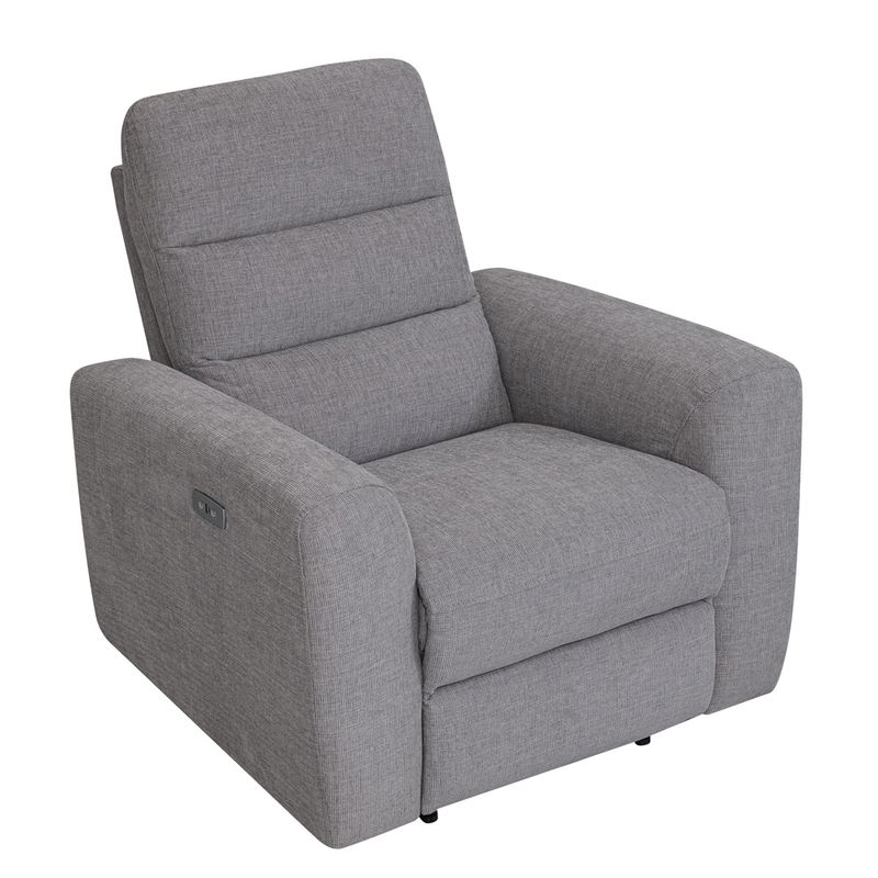 Butaca Lima Reclinable Eléctrica Tela Gris